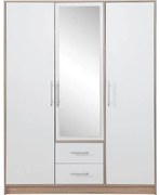 Skříň Smart 150 cm Dub Sonoma/Bílá
