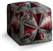 Sablio Taburet Cube Resident Evil Umbrella Corporation Steel: 40x40x40 cm