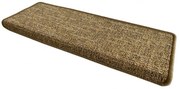 Vopi Nášlapy na schody Alassio zlatohnědé obdélník, samolepící - 24x65 obdélník (rozměr včetně ohybu)