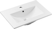 Comad Nábytkové keramické umyvadlo UM-2060RB DANCE 60, 62x40 cm, bílá lesklá
