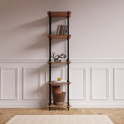 Kovové regály v industriálním stylu DECO, 185x43x35 cm