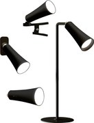 Černá LED stolní lampa (výška 47,5 cm) 4in1 – Brandani