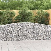 Klenuté gabionové koše 15ks 400x30x80/100 cm pozinkované železo 3145822