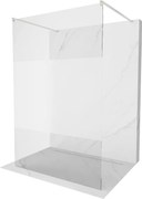 Mexen Kioto, sprchová zástěna Walk-In 100 x 200 cm, 8mm čiré sklo-námraza, broušená ocel profil, 800-100-002-97-35