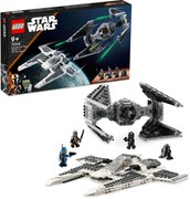 Lego stavebnice lego star wars 75348 mandalorianská stíhačka třídy fang proti tie interceptoru