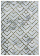 Ayyildiz, Kusový koberec Naxos 3813 gold, 140x200, šedá, obývací pokoj