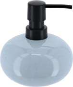 Dávkovač mýdla Laveo, modrá/s černými prvky, 400 ml