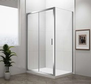 Polysan Easy Line - Sprchový kout 120x80 cm, chrom/čiré sklo EL1215EL3215