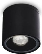 ILUX 122687 Venkovní stropní svítidlo Ideal Lux Gun PL1 nero 122687 černé 11cm IP44 - IDEALLUX
