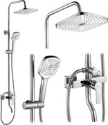 Rea Argus, sprchový set s vanovou výlevkou, chromová, REA-P7856