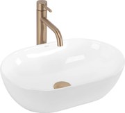 Rea Amelia, umyvadlo na desku 450x305x125 mm, bílá lesklá, REA-U4330