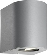 NOR 49701010 Venkovní nástěnné svítidlo Canto 2 2x6W LED šedá čirá - NORDLUX