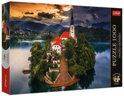 Puzzle Premium Plus - Photo Odyssey:Jezero Bled, Slovinsko 1000dílků 68,3x48cm v krabici 40x27cm