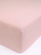 MK Lůžkoviny Jersey prostěradlo do postýlky s elastanem Deluxe 60 × 120 cm - starorůžová