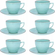 Šálky s podšálky 6 os 12 el Chodzież City CT05 Živly Klid Oceánu