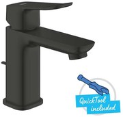 Grohe Dice - Umyvadlová baterie s výpustí, matná černá 1018562430