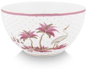 Pip Studio Jolie Dots Gold miska ∅18cm, růžová (miska z tenkostěnného porcelánu)