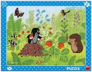 DINO Puzzle deskové 40 dílků Krtek a jahody (Krteček) 32x24cm skládačka dn322295