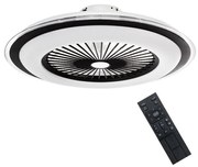 Brilagi - LED Stmívatelné svítidlo s ventilátorem RONDA LED/48W/230V černá + DO