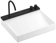Hansgrohe Avalegra - Umyvadlo 58x48 cm, s termostatickou baterií a sprškou, 2 proudy, bez přepadu, matná černá 22472670
