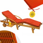 Podložka na lehátko TAMI SUN, 195x55x5cm, oranžová Detex