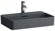 Laufen VAL - Umyvadlo, 60x40 cm, s přepadem, otvor pro baterii, grafit H8122857581041