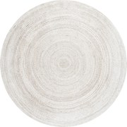 Hanse Home, Kusový koberec Jute Braided 106321 White kruh, 140x140 (průměr) kruh, bílá, chodba / předsíň