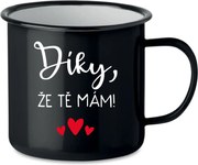 DÍKY, ŽE TĚ MÁM! - černý plecháček 350 ml