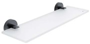 Nimco Unix - Polička, délka 40 cm, matné sklo/matná černá UNC 13091B-40-90