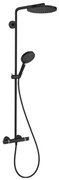 Hansgrohe Raindance S - Sprchový set s termostatem, průměr 24 cm, 3 proudy, EcoSmart, matná černá 28823670