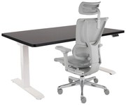 Grospol - Set: Kancelářské křeslo Ioo 2 + Nastavitelný stůl Alto 101 White