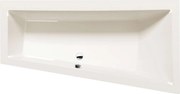 Polysan Andra - Asymetrická vana R 160x90 cm, ivory 81541.40