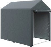 Outsunny Garážový Stan pro 2 Kola, Voděodolný Stan s Ochranným Krytem proti Prachu, Stan pro Výbavu, Plechová Kůlna na Kola pro Venkovní Terasu, 120x1