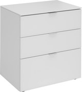 XXXLutz NOČNÍ STOLEK, bílá, 58/62.5/40 cm Moderano - 000531013701