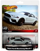 Mattel hot wheels prémiové auto 1:43 2021 ford mustang mach 1, hmd45