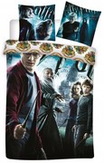 DĚTSKÉ BAVLNĚNÉ POVLEČENÍ HARRY POTTER 135X200 CM, 1KS 80X80 CM VZOROVANÉ