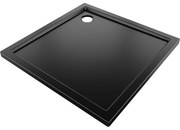 Mexen Flow sprchová vanička čtvercová slim 95 x 95 cm, černý mat - 46S709595