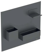 Geberit - Magnetická tabule s přihrádkami, 45x39 cm, matná láva 500.649.JK.2