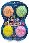 PlayFoam® 4pack třpytivé Modelína/Plastelína kuličková 4 barvy se třpytkami na kartě 19,5x27x3cm
