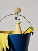 Sinsay - Čisticí kartáč s motivem citronu ve váze - žlutá
