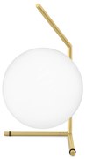 Flos F3171059 IC Lights T1 Low, designová lampa se stmívačem, 1x60W E14, mosaz, výška 38cm