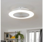 Brilagi - LED Stmívatelné svítidlo s ventilátorem AURA LED/38W/230V bílá + DO BG78515