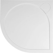Gelco Gelco, ARCA sprchová vanička z litého mramoru, čtvrtkruh, 90x90x3 cm, R550, PA559