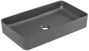 Comad Keramické umyvadlo na desku UM-6275 SLIM 60, šedá