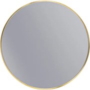 Erga Round, kulaté zrcadlo 60cm, zlatý rám, ERG-V01-ROUND-6060-GD