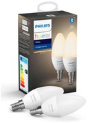 SADA 2x LED Stmívatelná žárovka Philips Hue WHITE E14/5,5W/230V 2700K