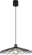 Černé kovové závěsné svítidlo s kovovým stínidlem ø 50 cm Margarita – Reality
