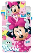 Jerry Fabrics Bavlněné povlečení 100x135 Mini Minnie Mouse růžová 9429 povlak na polštář 40x60 JF24