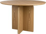 Kulatý jídelní stůl v dekoru dubu ø 120 cm Laurent – White Label