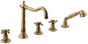 Sapho Reitano Rubinetteria Antea - Baterie na okraj vany, 5-otvorová instalace, bronz 3886